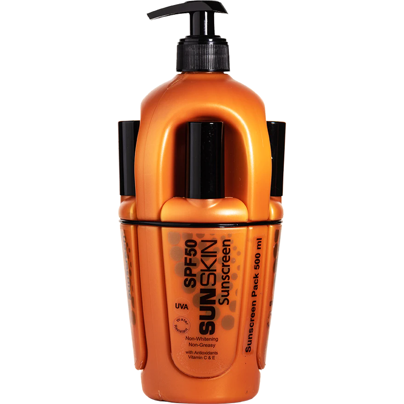 SUNSKIN | Original SPF50 Body & Face Sunscreen Lotion Pack 500ml.