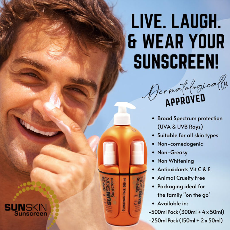 SUNSKIN | Original SPF50 Body & Face Sunscreen Twin Pack 250ml.